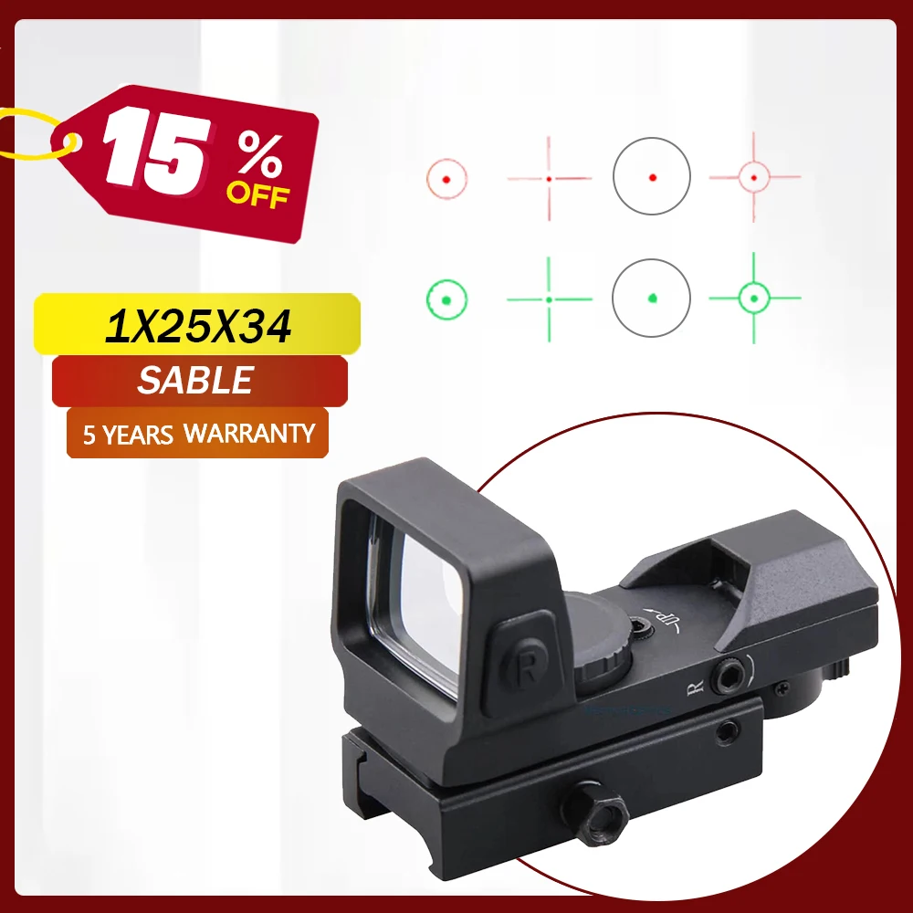 Vector-Optics-1x25x34-Red-Dot-Sight-Hunting-Optical-Reflex-Scope-4 ...