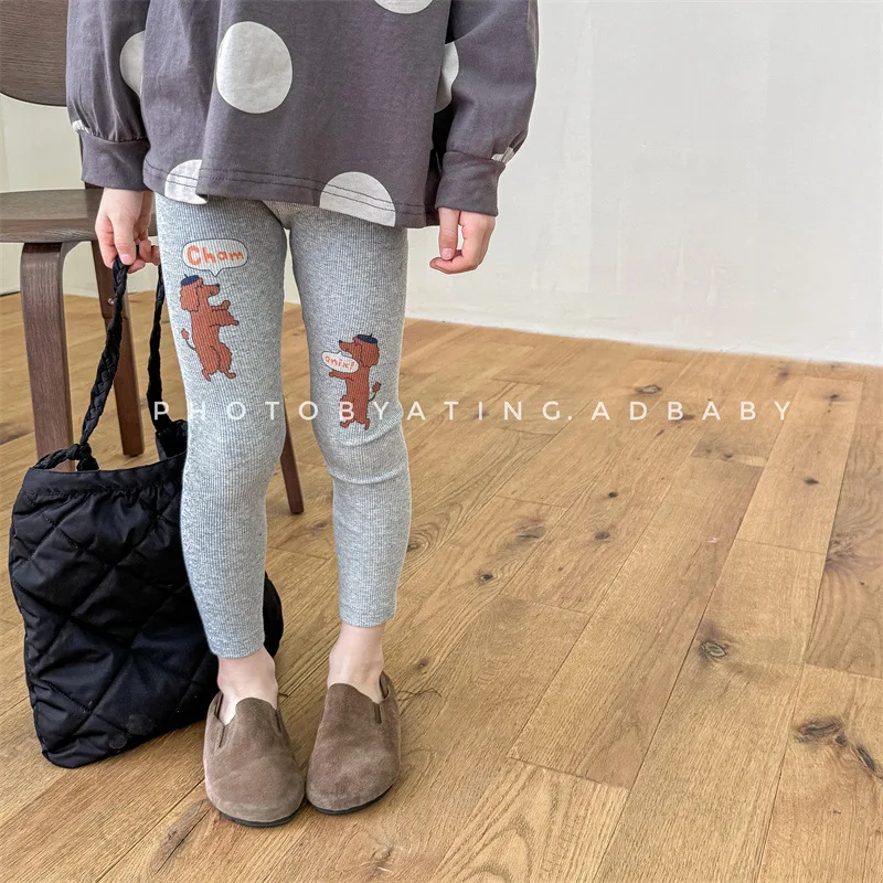 2024-Spring-New-Children-Leggings-Cotton-Toddler-Trousers-Baby-Girl ...