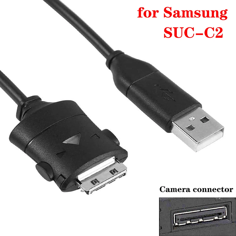 SUC-C2 USB Charging Cable Data Transfer Cord Replacement for Samsung Digital Camera NV3 NV5 NV7 ...
