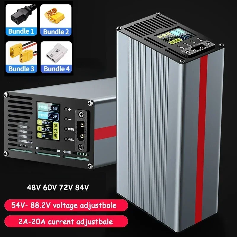 54V-88.2V 2A-20A 2A-15A Voltage Current Adjustable Li-ion Lifepo4 ...