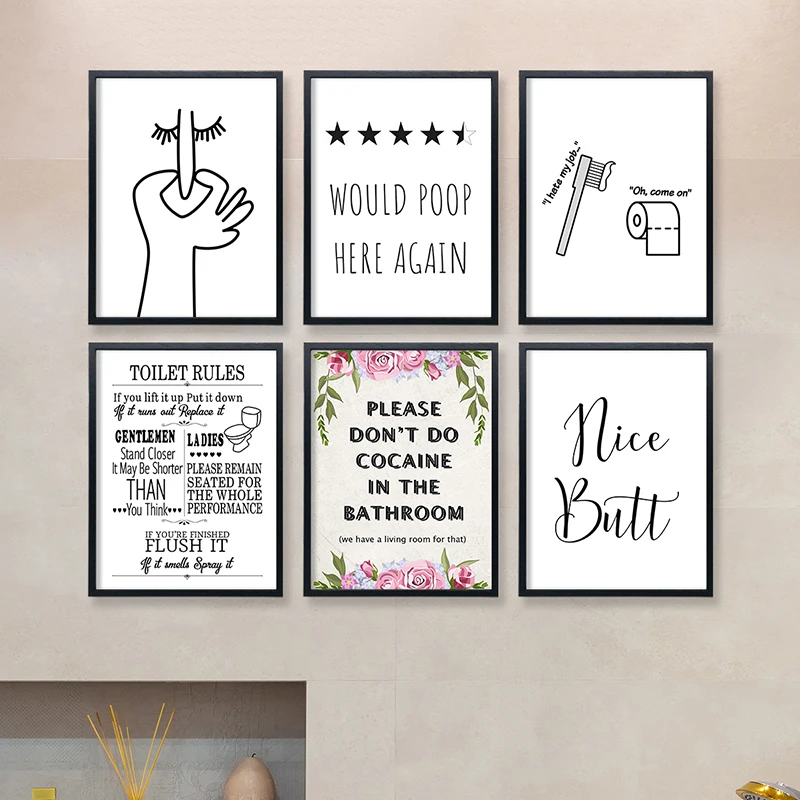 Bathroom-Definition-Art-Prints-Spanish-Deja-Poo-Minimalist-Poster-Karma ...