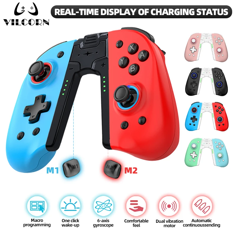 VILCORN-Joy-Controller-For-Switch-OLED-Lite-Bluetooth-compatible-Joy ...