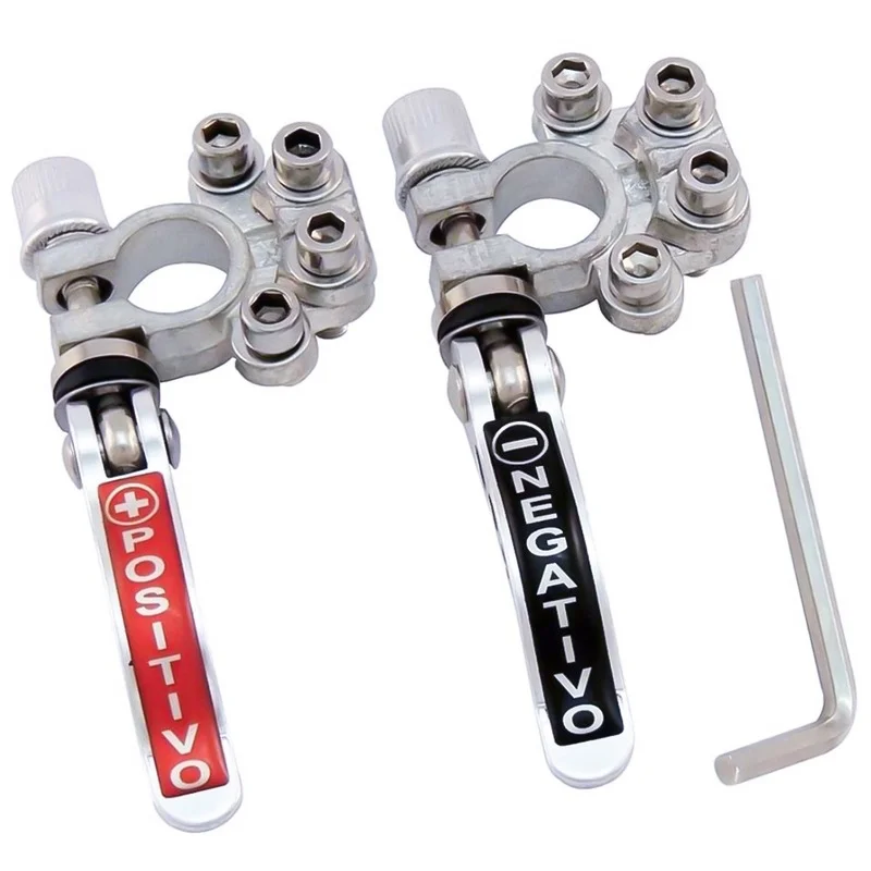 1-Pair-Toolless-Quick-Disconnect-Battery-Main-Cable-Post-Terminal-Shut ...