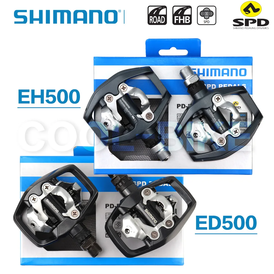 SHIMANO-PD-ED500-EH500-Dual-Sided-Platform-Clipless-SPD-Pedals-with ...