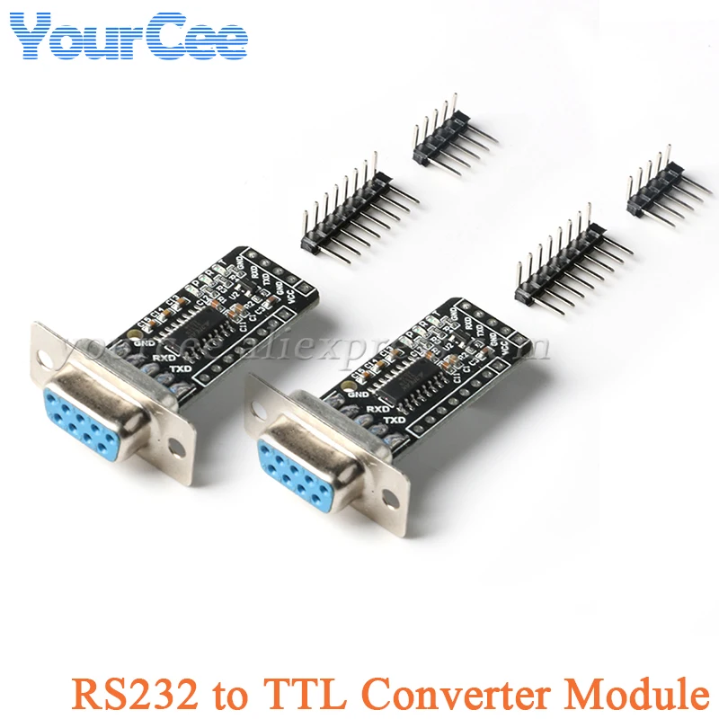 2pcs-1pc-RS232-Level-to-TTL-Female-Serial-Port-Converter-Module ...