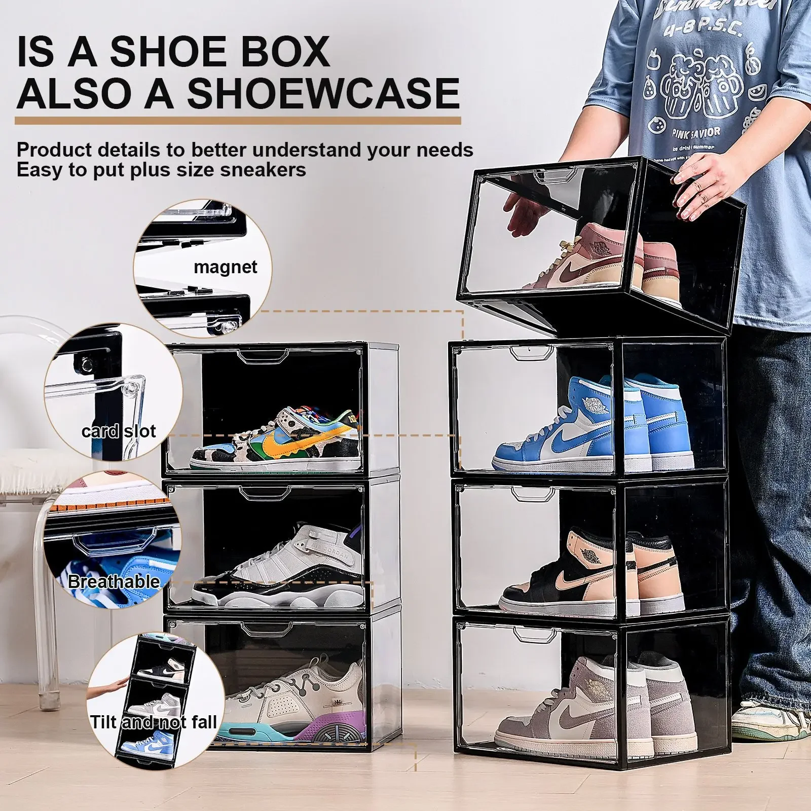6-sided-full-hard-shoe-box-storage-box-AJ-sneakers-anti-oxidation-shoe ...