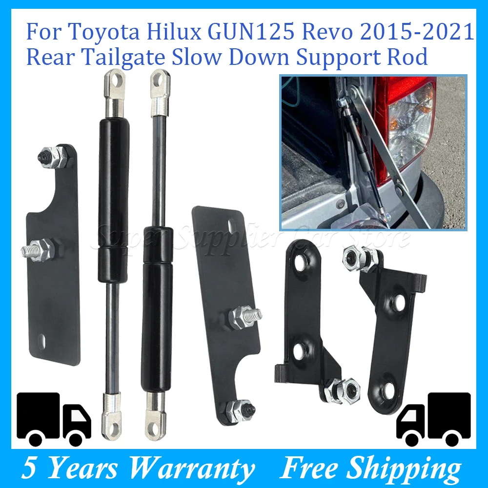 For-Toyota-Hilux-GUN125-Revo-2015-2021-New-Car-Rear-Tailgate-Slow-Down ...