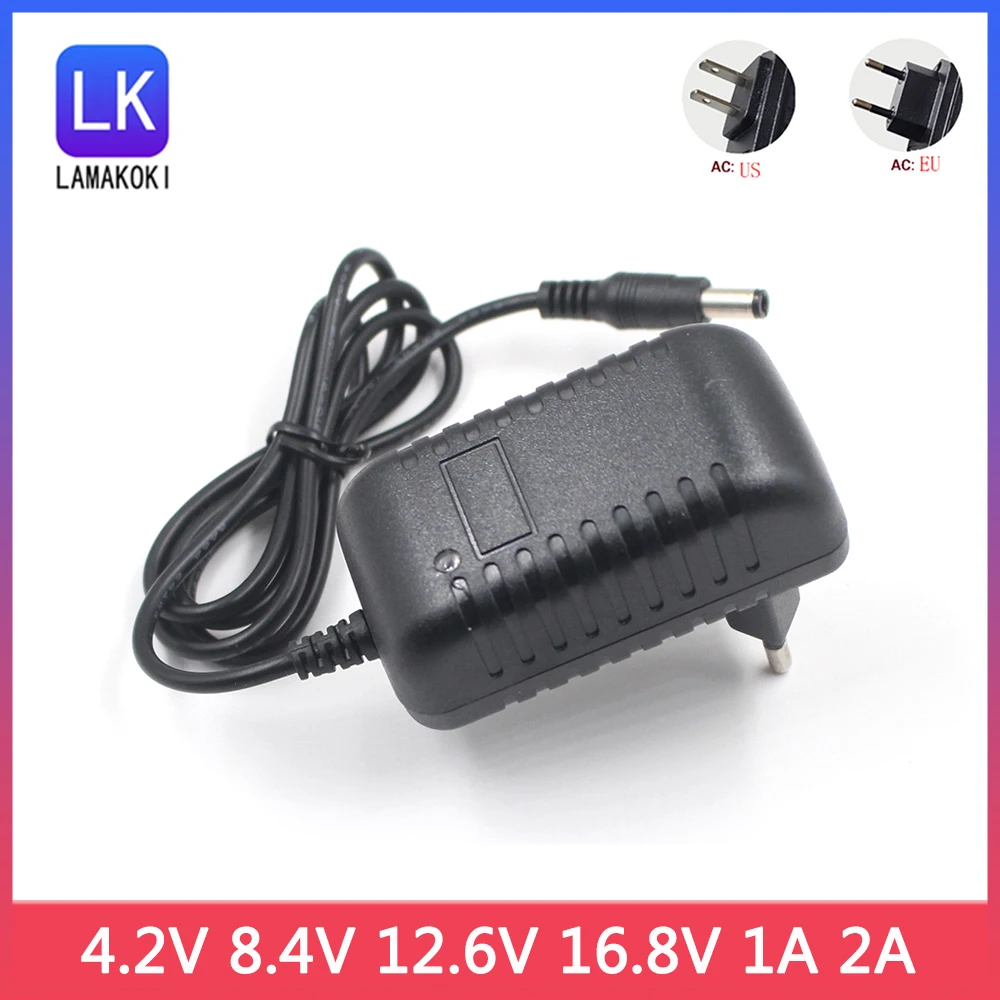 Charger 4.2V 8.4V 12.6V 16.8V 1A 2A 2000ma AC/DC Adapter Power Supply ...