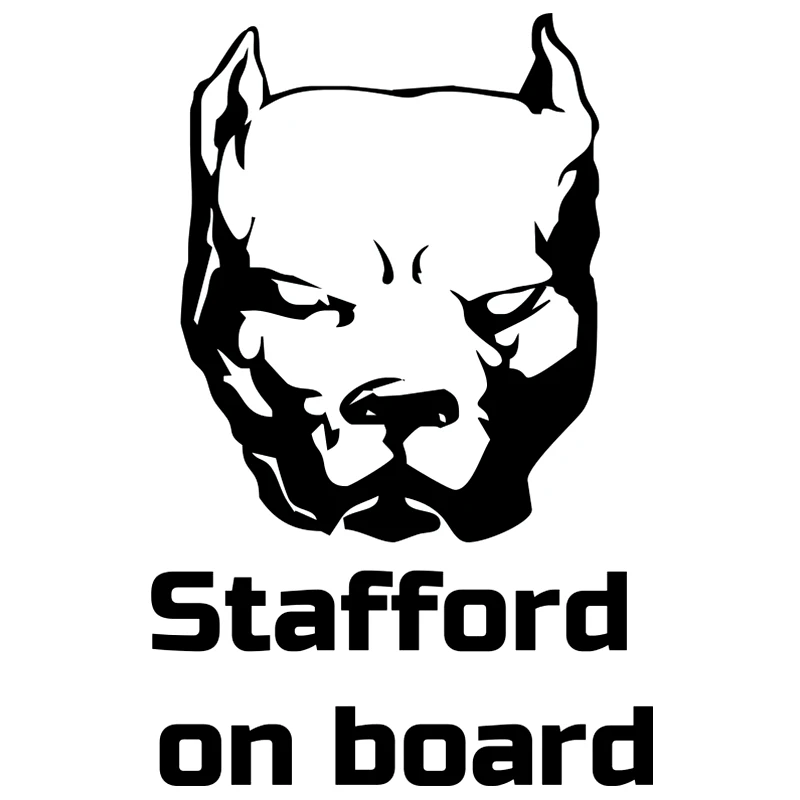 12x18cm-Stafford-on-Board-funny-car-sticker-vinyl-decal-white-black-car ...
