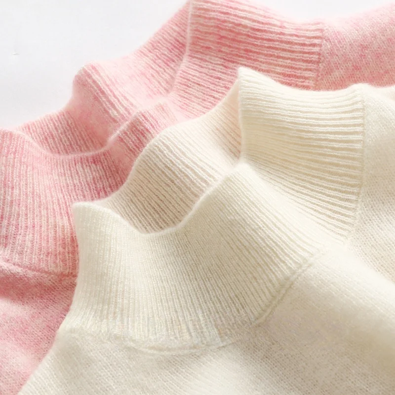 Half-high-Collar-Woolen-Sweater-Women-00-Pure-Wool-with-Suit-Coat-Wear ...