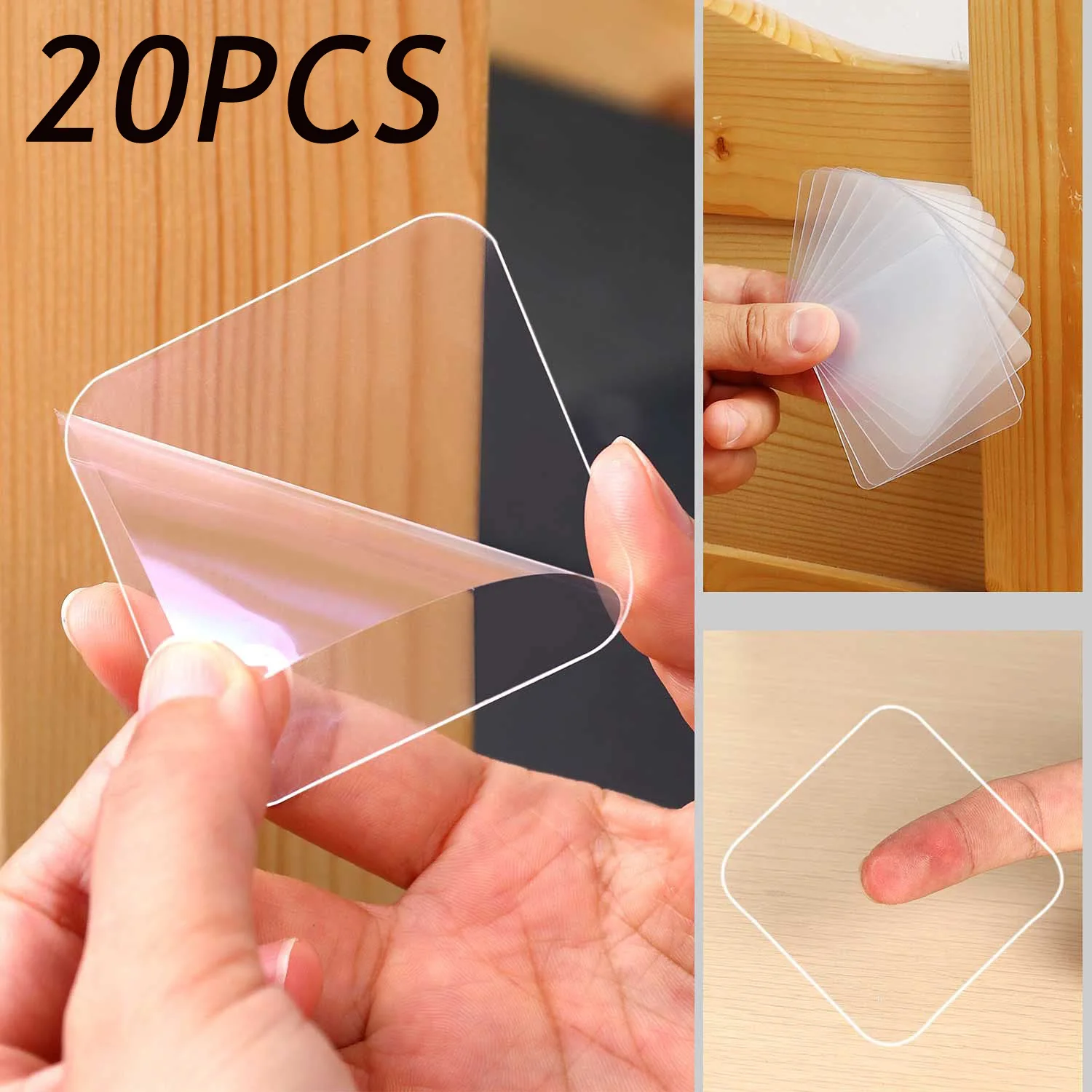 1-20Pcs-Powerful-Double-sided-Tape-Nano-Stickers-No-Punching ...