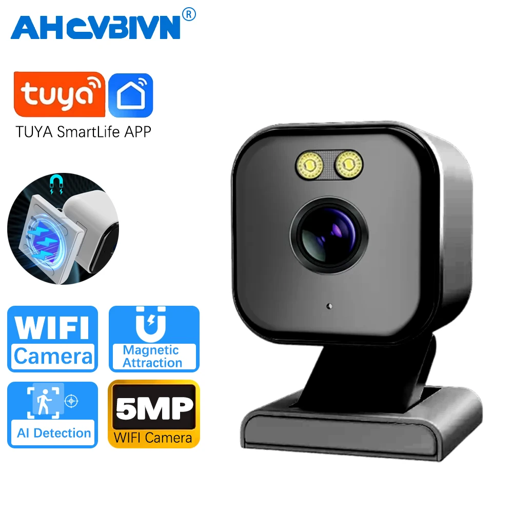 New Portable Mini 5MP Tuya Camera Smartlife Wireless Mini Camera Wifi ...