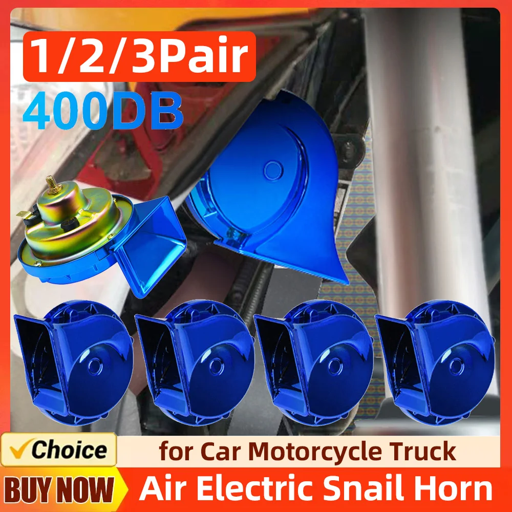 1-2-3Pair-12V-Car-Warning-Loudspeaker-Waterproof-400DB-Air-Electric ...