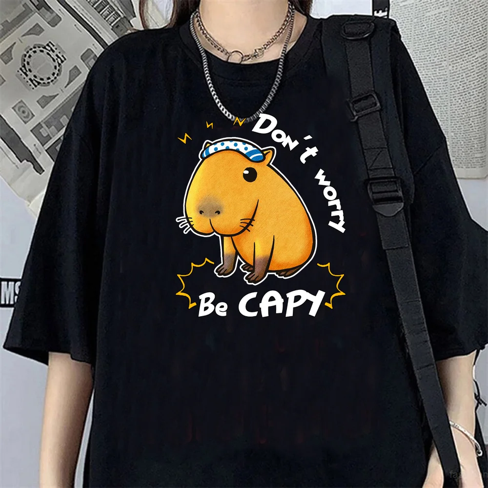 Capibara Capybara 탑 남성 애니메이션 티셔츠, Y2K 의류| | - AliExpress