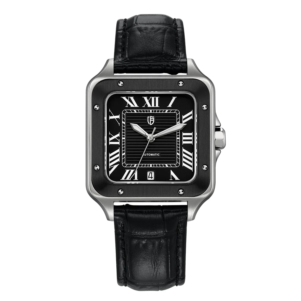 BERNY-Tank-Automatic-Men-Watch-Luxury-Dress-Watches-Miyota-8215 ...