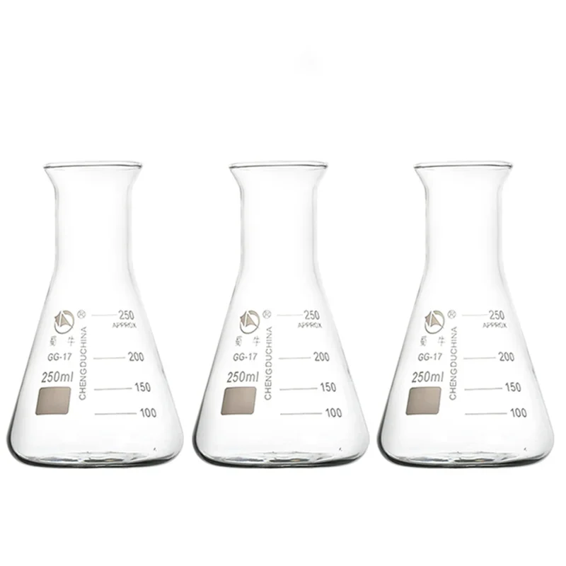 1Pcs-50ml-To-1000ml-Trumpet-shaped-Mouth-Transparent-Triangle-Glass ...