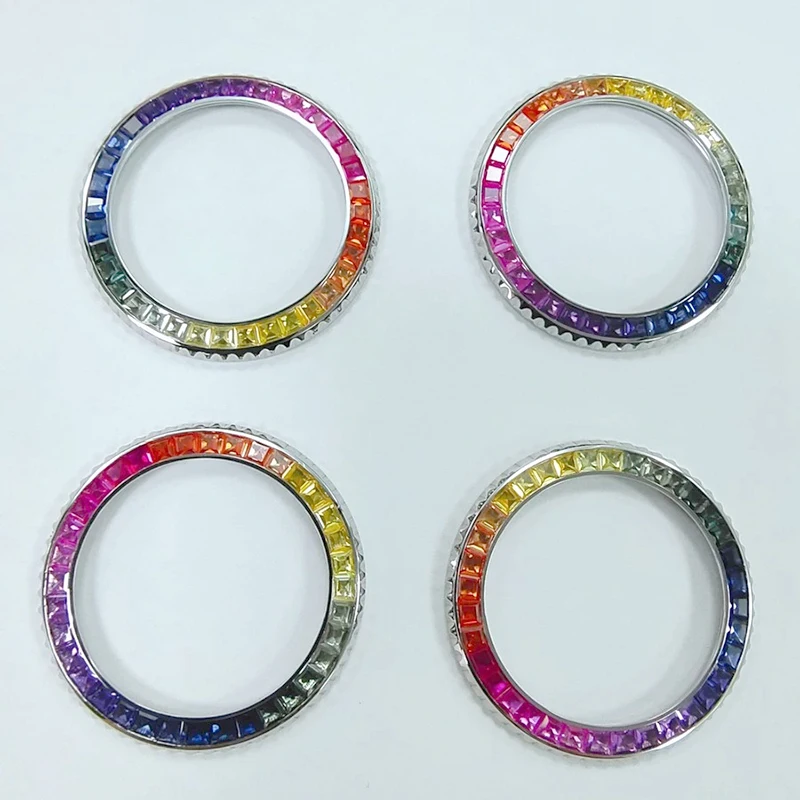 Customized-Watch-Bezels-With-Colorful-Gems-For-40mm-Daytona-Refitting ...