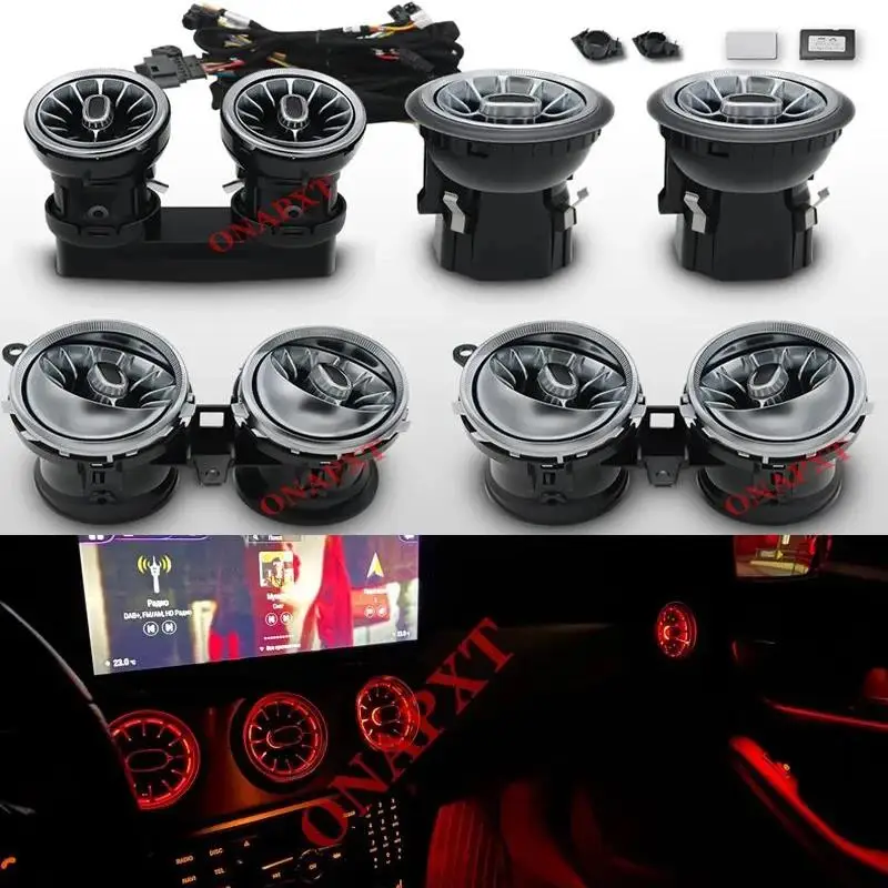 Neon-LED-Air-Vent-Outlet-Nozzle-Ambient-Light-For-Benz-C-GLC-A-CLA-GLA ...