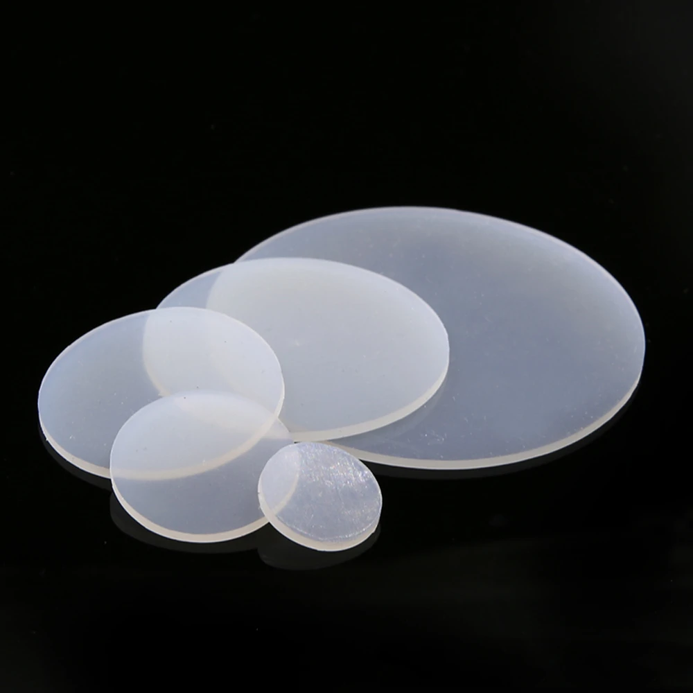 10pcs White Round Silicone Rubber Seal Gasket Dia 4/5/6/8/10/15/18/20 ...