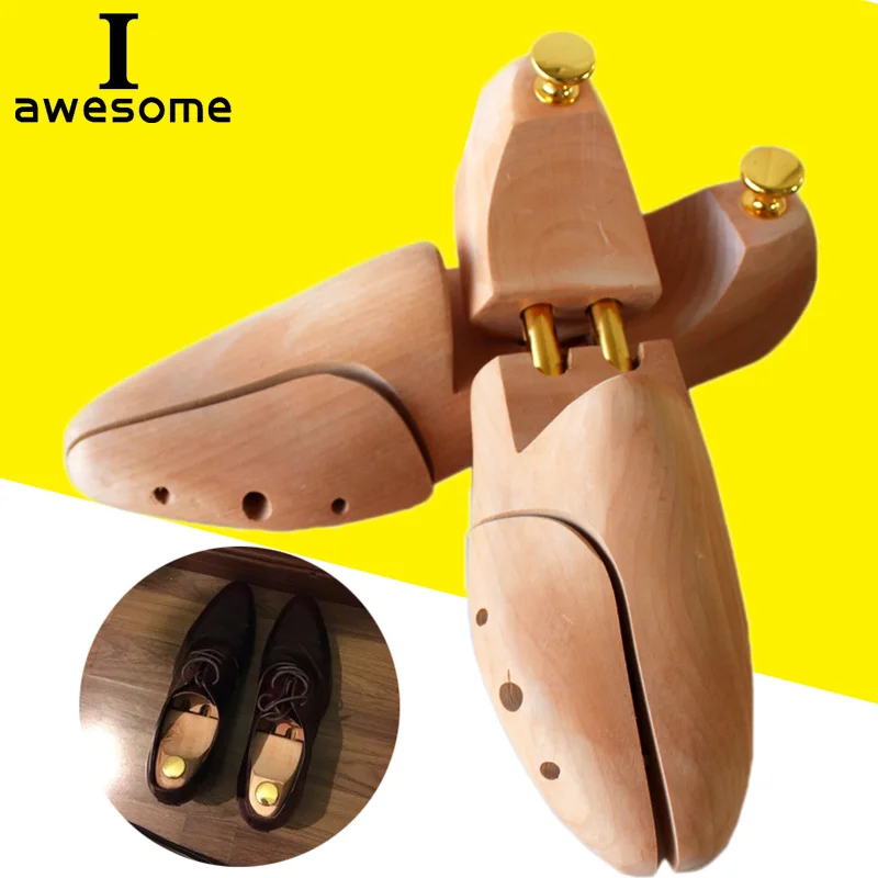 1 Pair Wood Adjustable Shoe Trees For Men Women Spring Solid Shoe ...