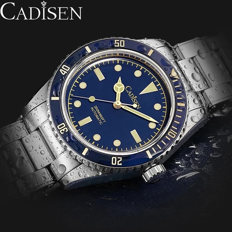 Cadisen New Nh35 38mm Men's Mechanical Watches Luxury Sapphire Glass Automatic Watch Waterproof ...