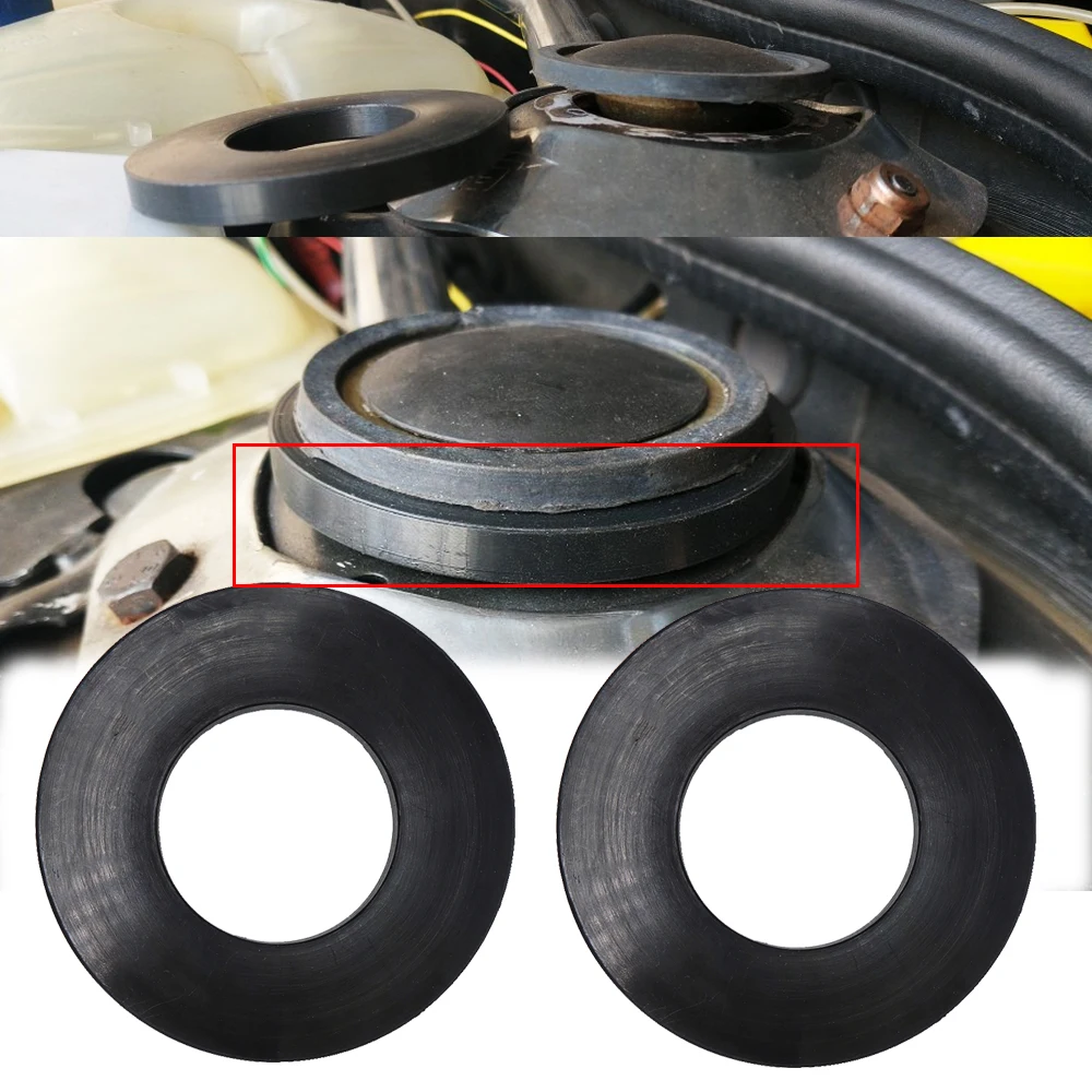 2X-Universal-Car-Front-Shock-Absorber-Tower-Top-Rubber-Buffer-Ring ...