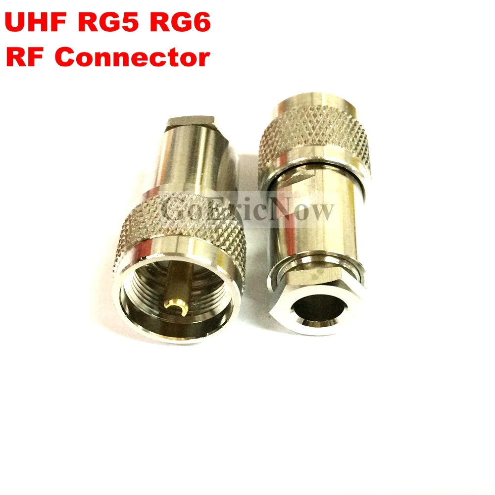 10 piezas coaxial RF RG5 RG6 LMR300 RG212 cable UHF M macho PL259 macho ...