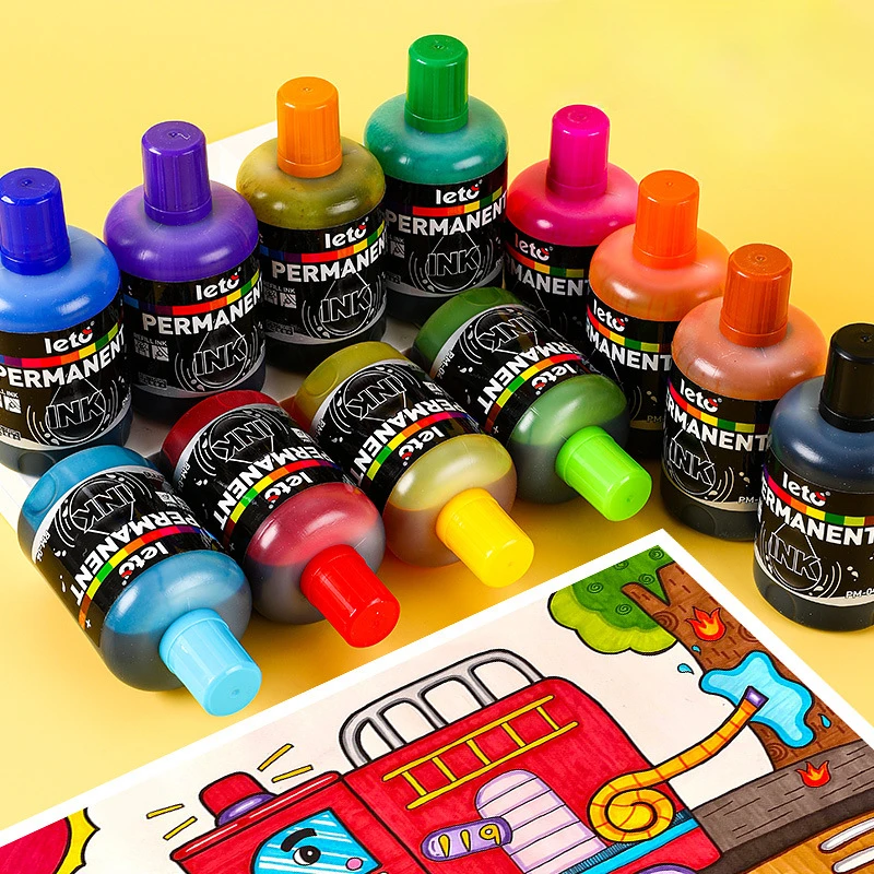 100ML-Marker-Pen-Special-Ink-Replenishment-Liquid-12-Colors-Oily ...