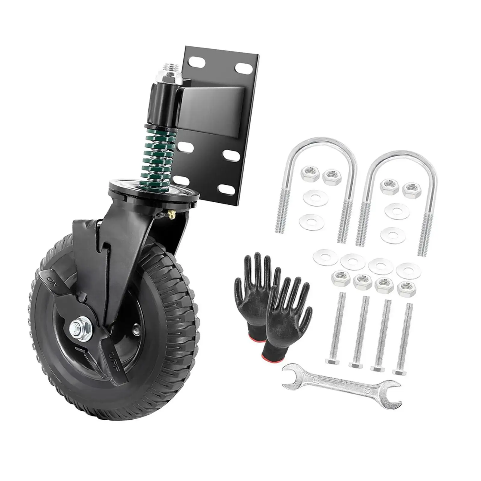 Heavy-Duty-Gate-Caster-7-5inch-Outdoor-Gate-Rollers-Kit-Gate-Wheel ...