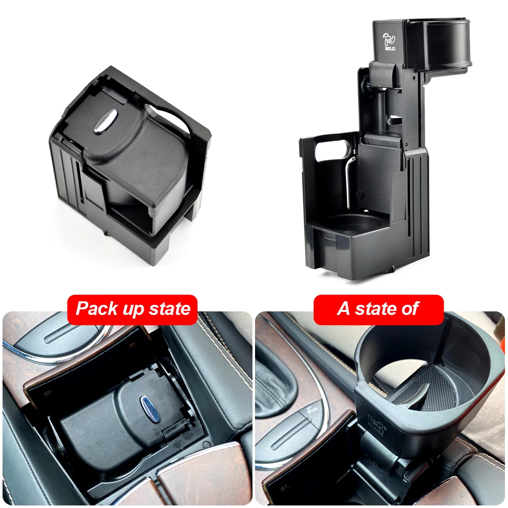 For Mercedes W211 Car Center Console Water Cup Holder Drink Stand ...