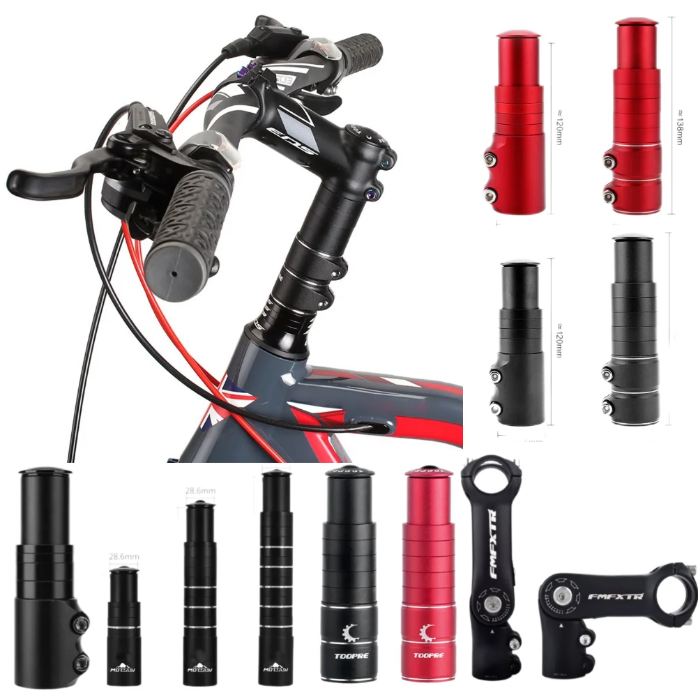 120-138mm-Bicycle-Bike-Handlebar-Fork-Stem-Riser-Rise-Up-Extender ...