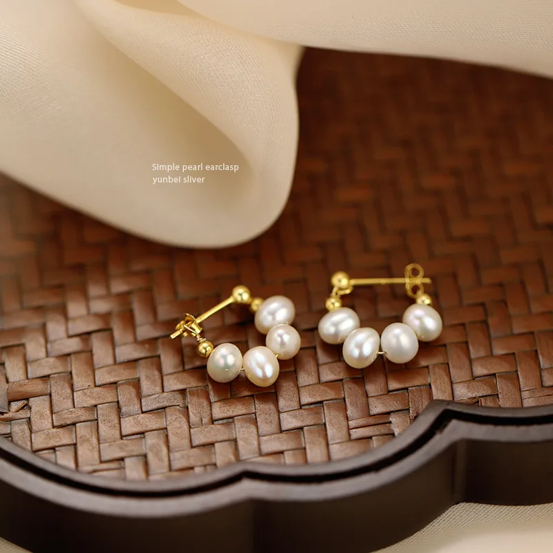 Pendientes-de-perlas-de-agua-dulce-naturales-rellenos-de-oro-de-14K ...