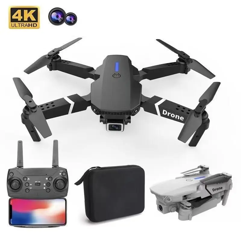 Novo quadricóptero e88 e525 pro wifi fpv drone com grande angular hd 4k ...