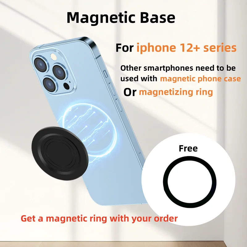 Magnetic-Base-Base-Only-for-Foldable-Grip-Stand-Pocket-Socket-for ...