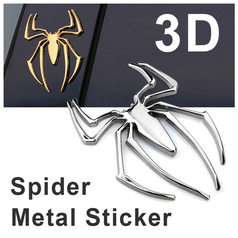 1pcs-New-3D-Metal-Spider-Auto-Logo-Car-Sticker-Metal-Spider-Badge ...
