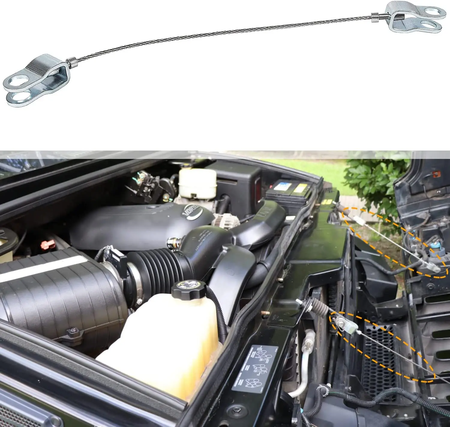 Front-Right-or-Left-Hand-Side-Stainless-Steel-Hood-Check-Cable-Safety ...