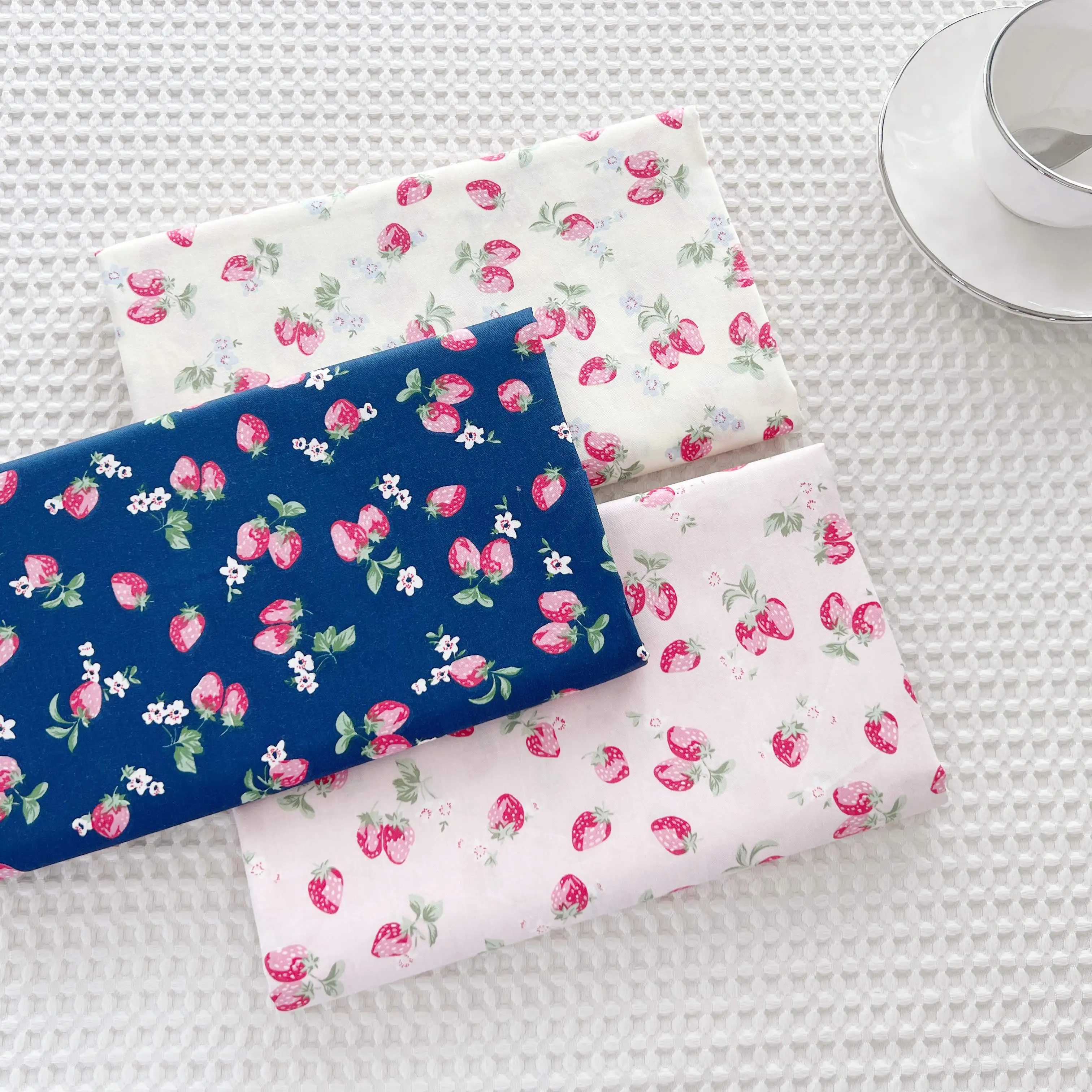 160x50cm-Strawberry-Fruit-Cotton-Twill-Printed-Cloth-Bedding-Handmade ...