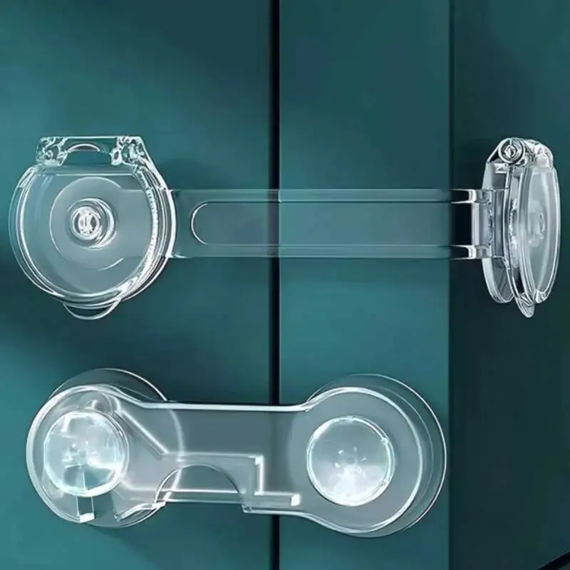 5PCS-Child-Safety-Lock-Drawer-Anti-Opening-Lock-Transparent-Fridge ...