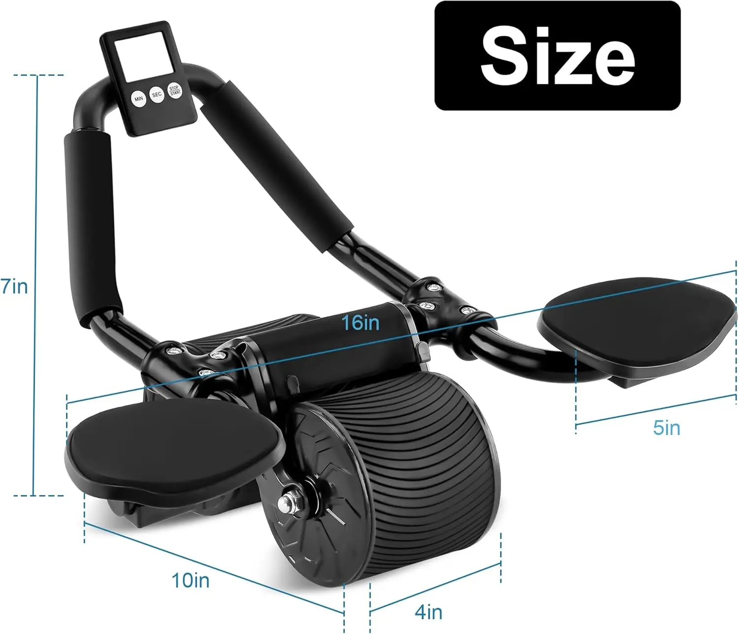 Elbow Support Automatic Rebound Abdominal Wheel,Roller for Abdominal ...