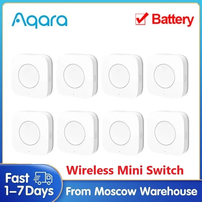 Aqara-Wireless-Mini-Switch-Zigbee-Sensor-One-Key-Control-Button-Smart-Remote-Control-Home ...