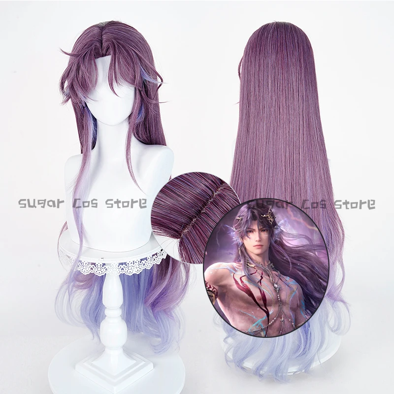 Game Love and Deepspace Rafayel Cosplay Costume Wig Purple Long Hair ...