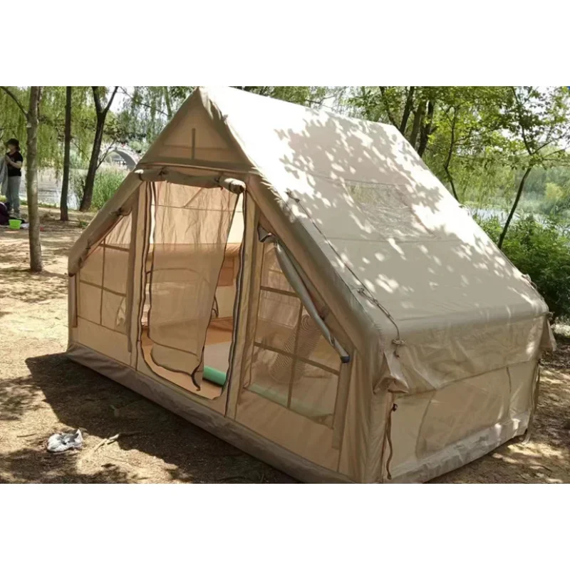 Outdoor-Portable-Camping-Camping-Inflatable-Tent-Thickened-Rain-Proof ...