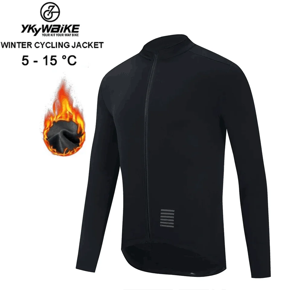 Ykywbike Mens Winter Thermal Cycling Jacket Mtb Bike Coat Bicycle ...