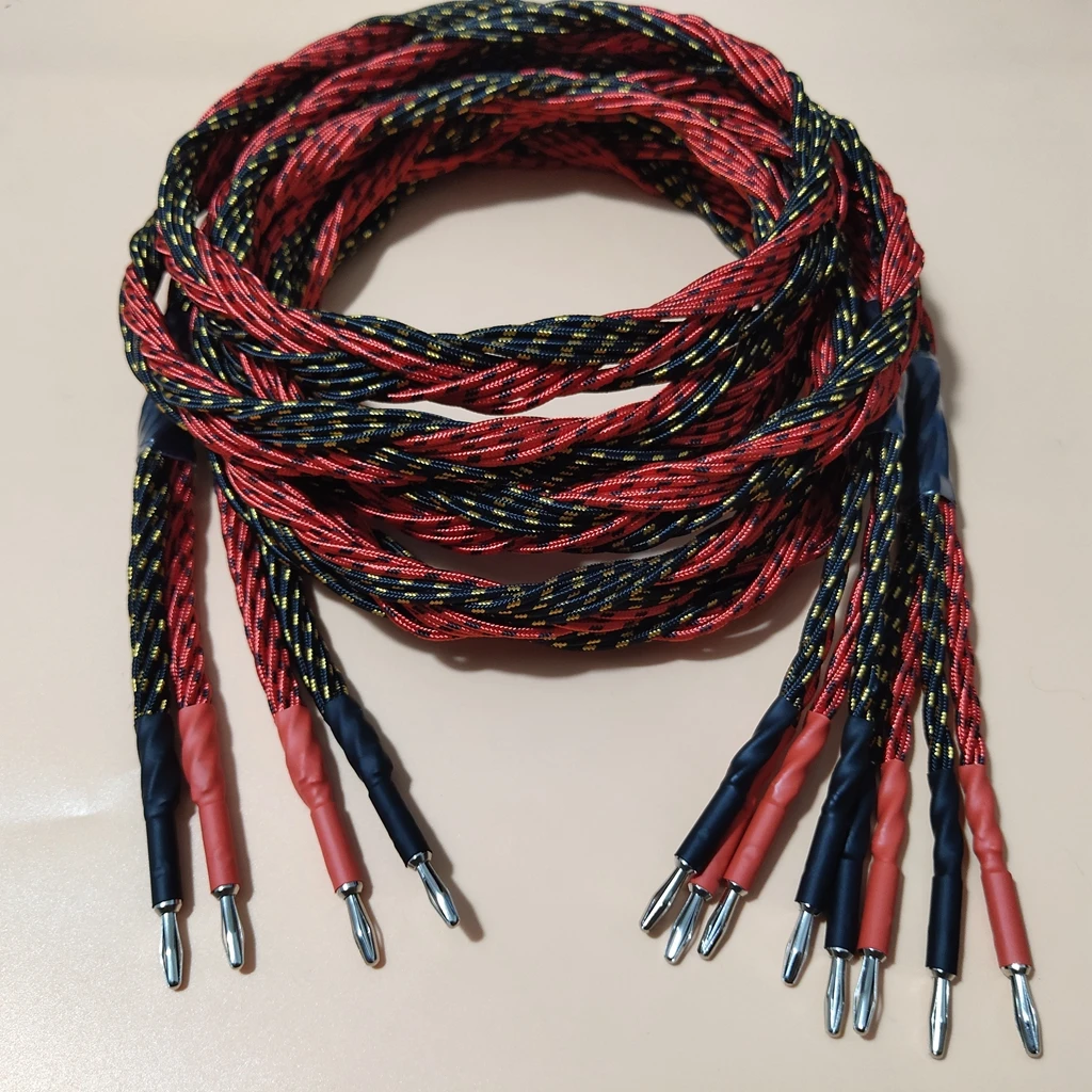 Top-Configuration-New-16-core-HIFI-Audio-Audiophile-Cable-Bi-wire-HI ...