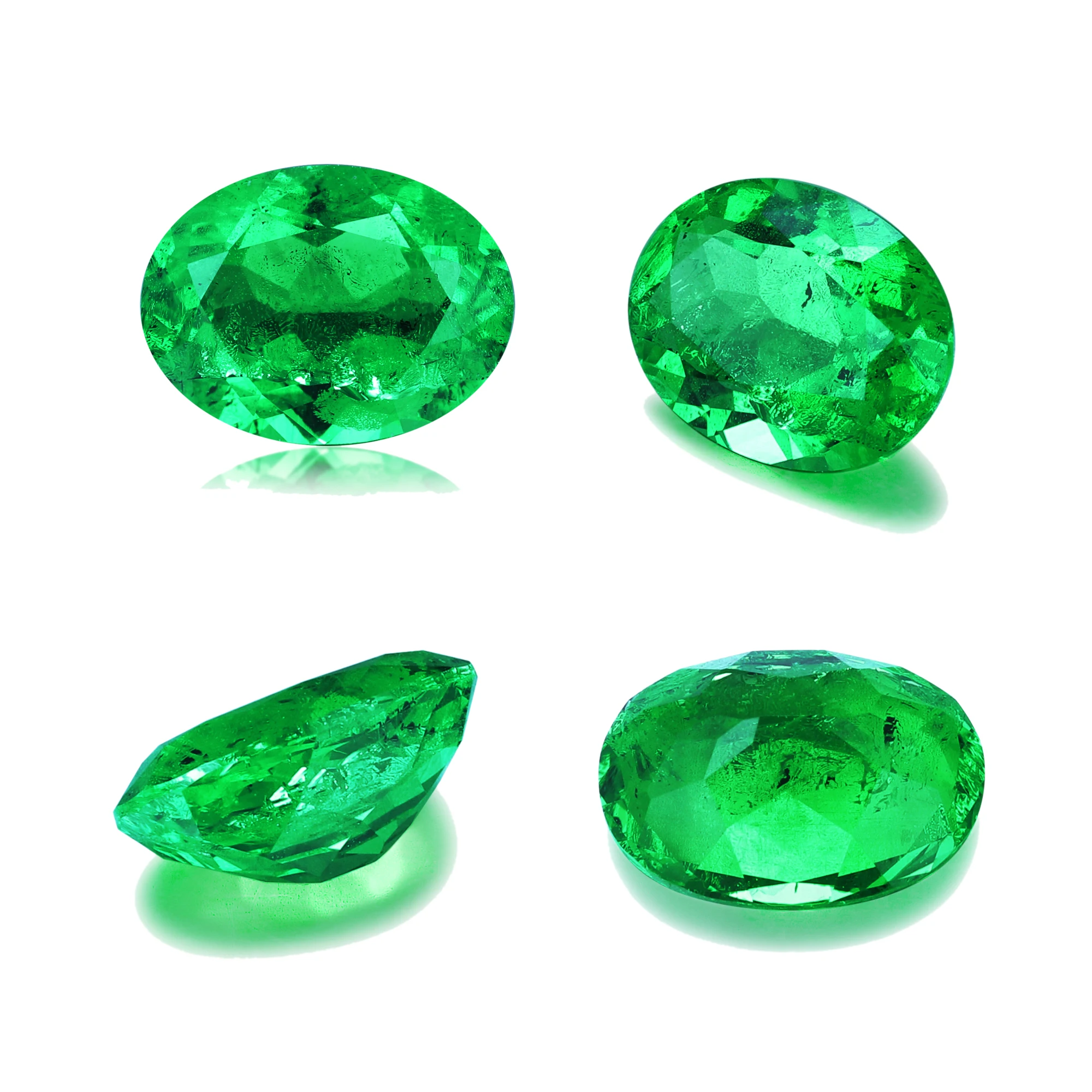 Wholesale-1-6-Carat-Lab-grown-Colombian-Emerald-Shaped-Oval-shaped ...