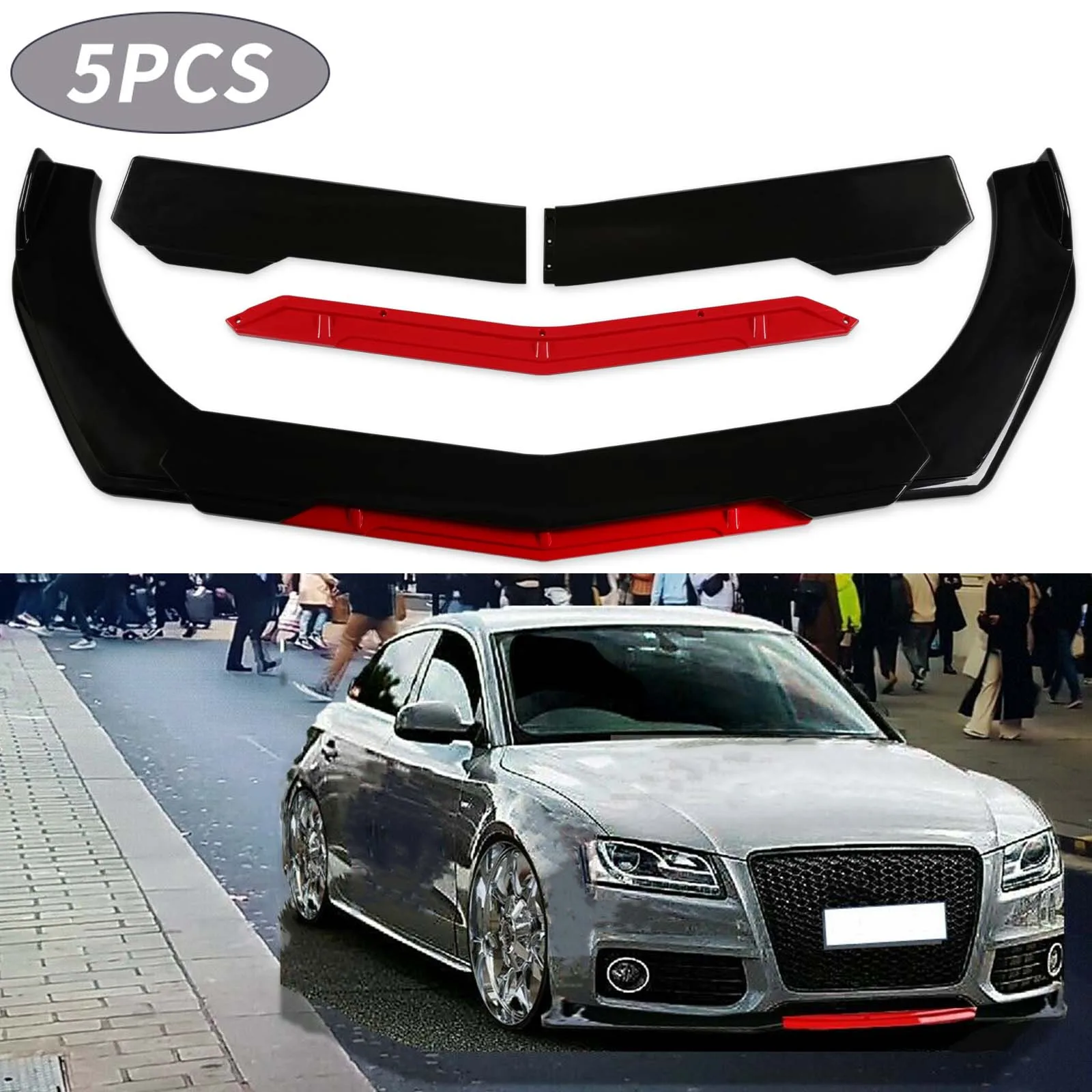 Universal-Car-Front-Lip-Splitter-Chin-Bumper-Diffuser-Body-Kits-For ...