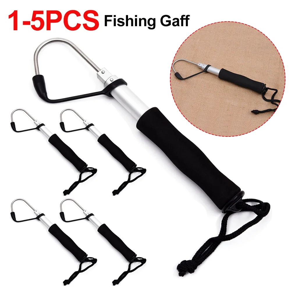 Spear-Hook-Telescopic-Sea-Fishing-Gaff-Stainless-With-String-Ice ...