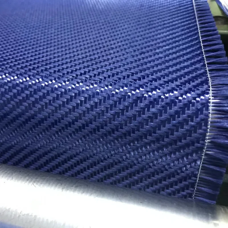 3K-240gsm-Blue-real-Kevlar-Aramid-fiber-Fabric-40-x-20-100cm-x-50cm ...