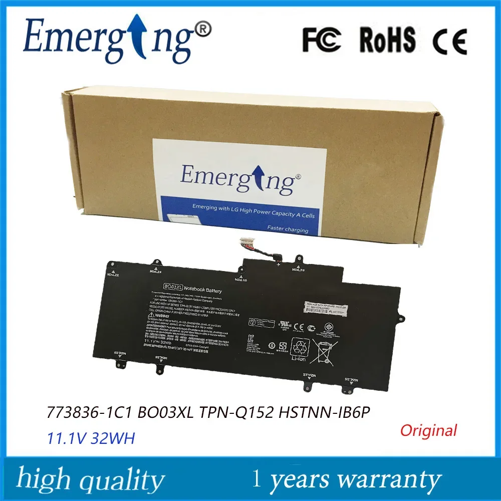 11.1V 32WH Original New Laptop Battery BO03XL for HP Chromebook 14-X 14 ...