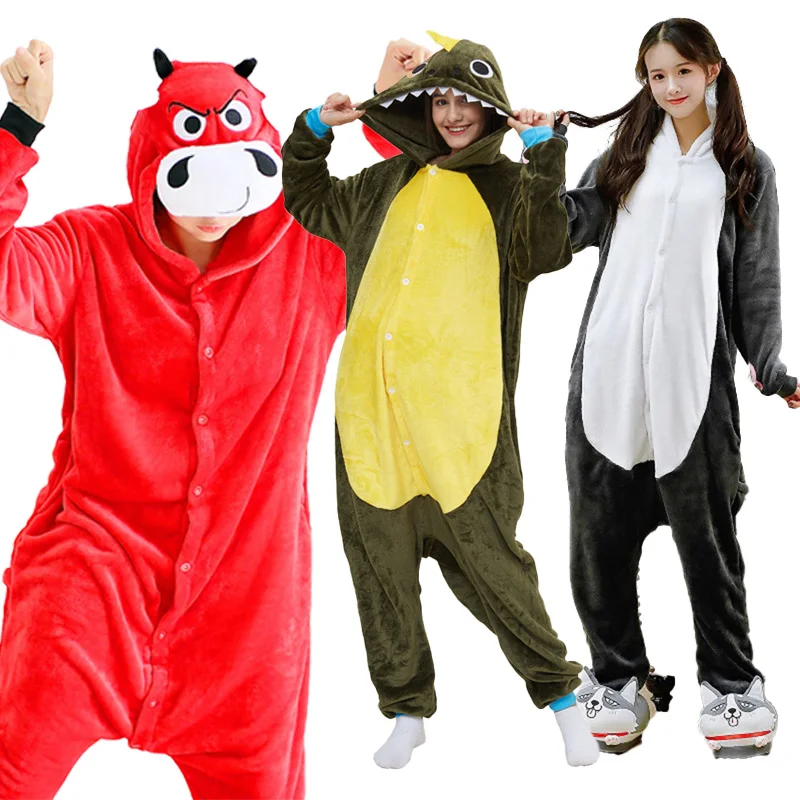 Adult-Romper-Flannel-Anime-Cartoon-Nightie-Lingerie-Nightie-Homewear ...